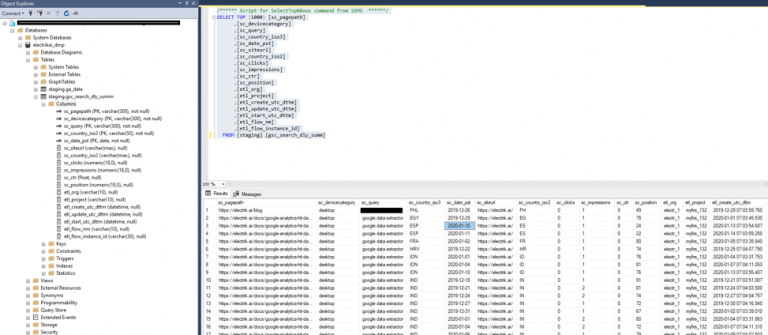 How to Extract Google Search Console Data | Electrik.AI Documentation