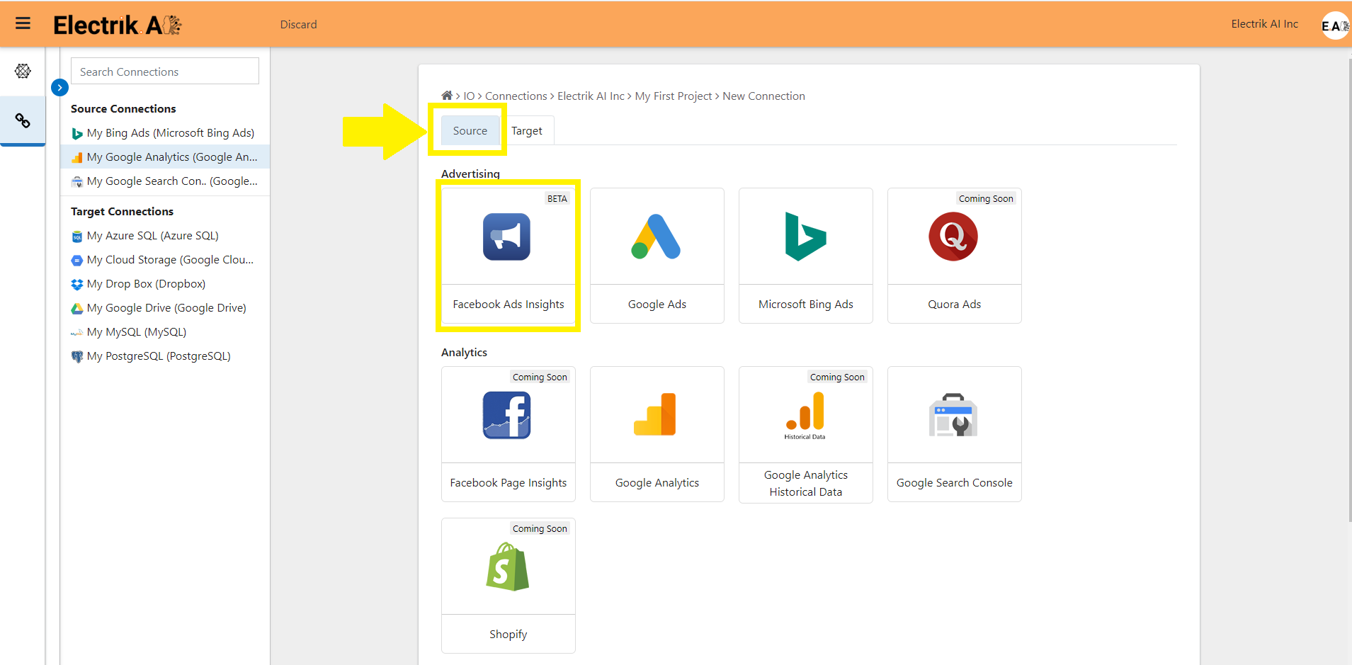 How to Export Facebook Ads Data | Electrik.AI